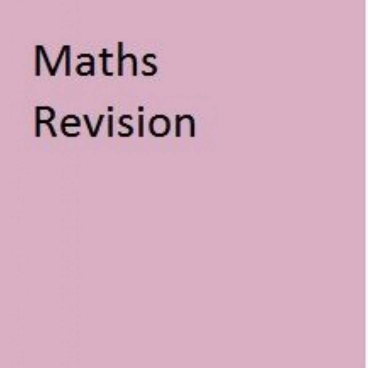 St Martin's School - Year 11 Maths Revision Session